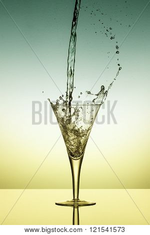 Water Fall Into Glass Image & Photo (Free Trial) | Bigstock
