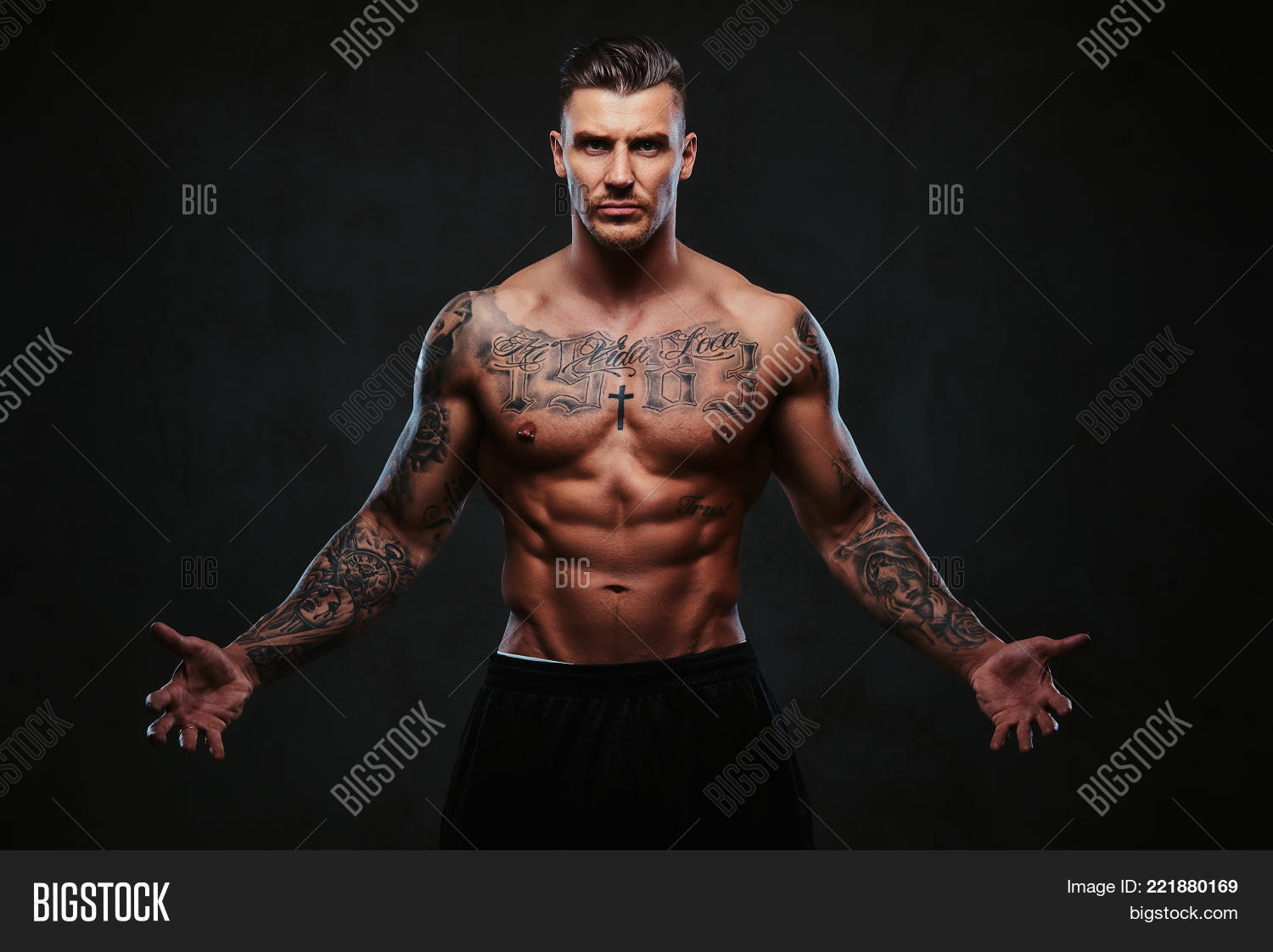 Tattooed Muscular Image & Photo (Free Trial) | Bigstock