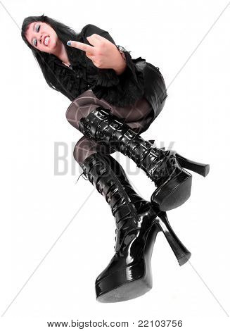 Angry Punk Girl High Image & Photo (Free Trial) | Bigstock