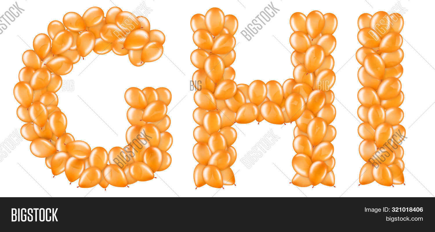 Set Orange Letters Image & Photo (Free Trial) | Bigstock