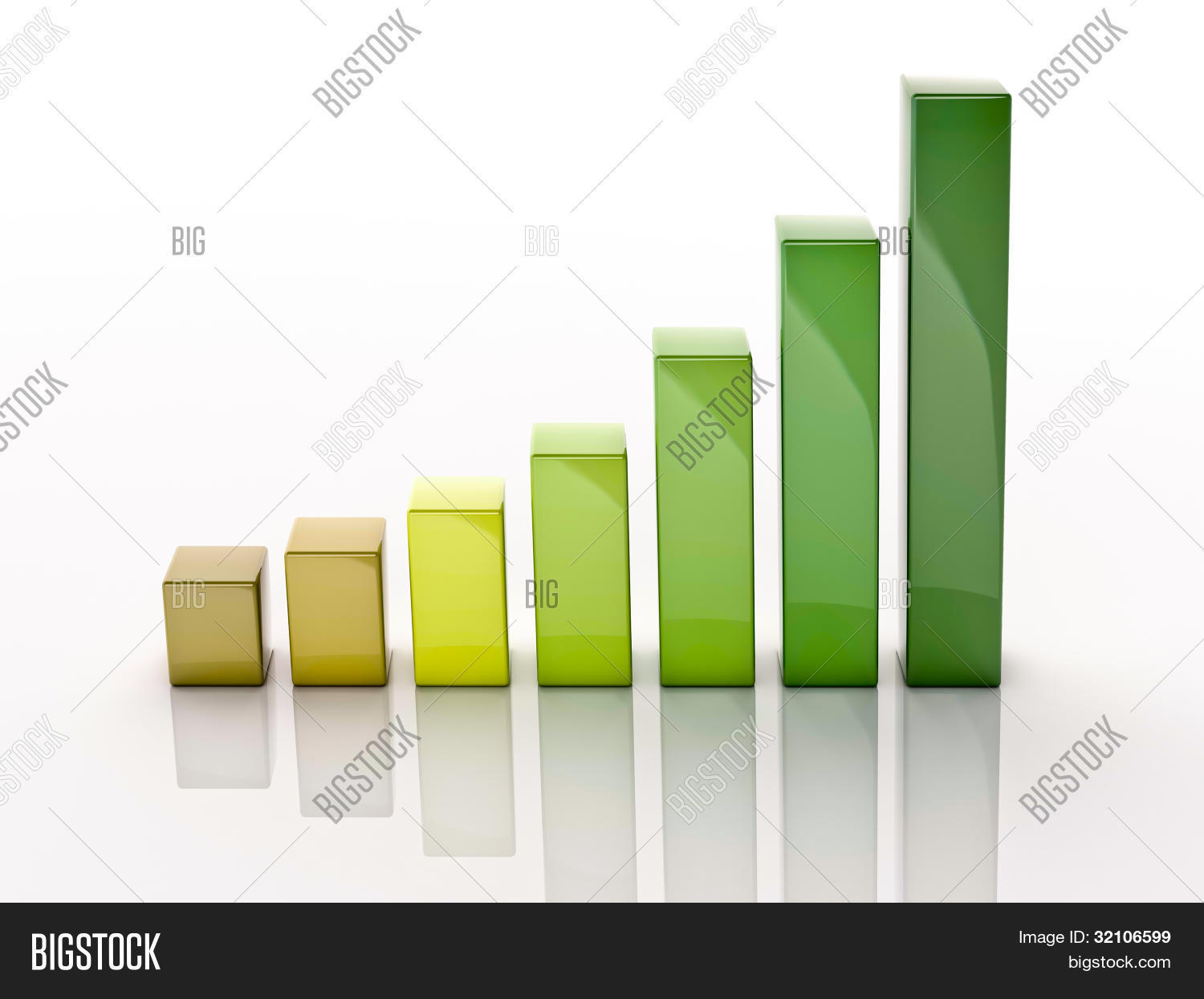 3d Column Chart Image & Photo (Free Trial) | Bigstock