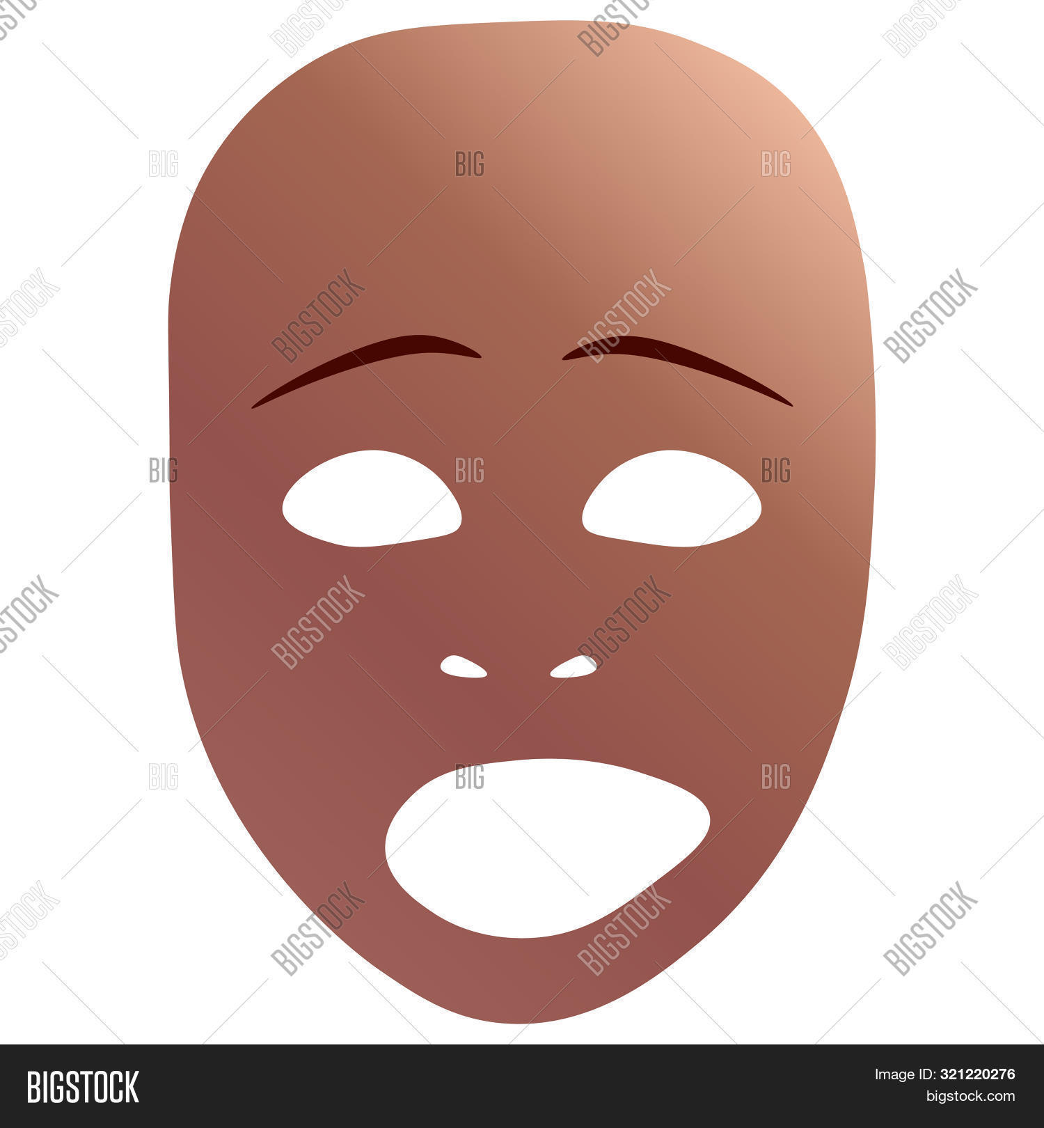 Theatrical Mask Sad Image & Photo (Free Trial) | Bigstock