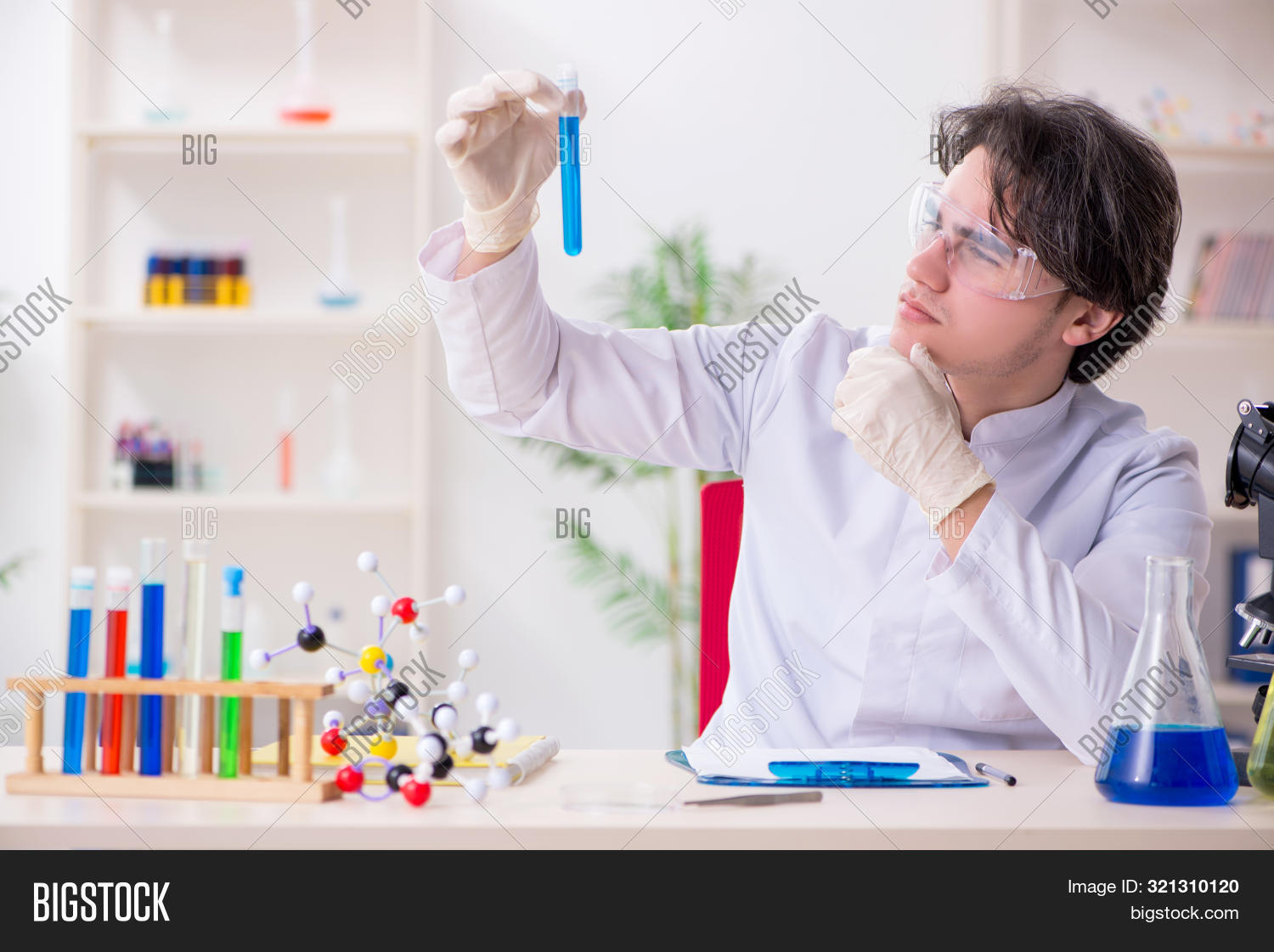 Young Male Biochemist Image & Photo (Free Trial) | Bigstock
