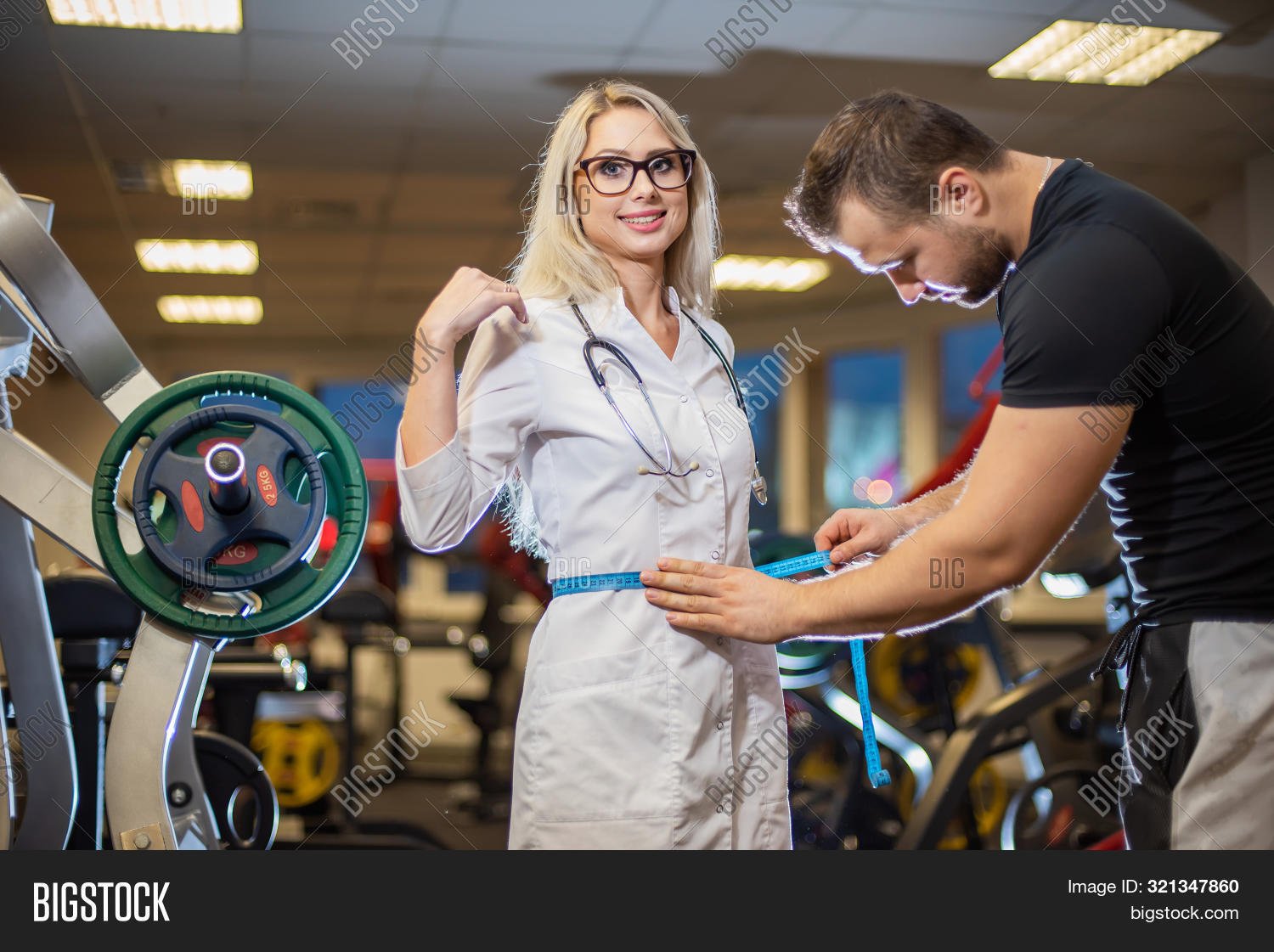 Athlete Gym Measures Image & Photo (Free Trial) | Bigstock