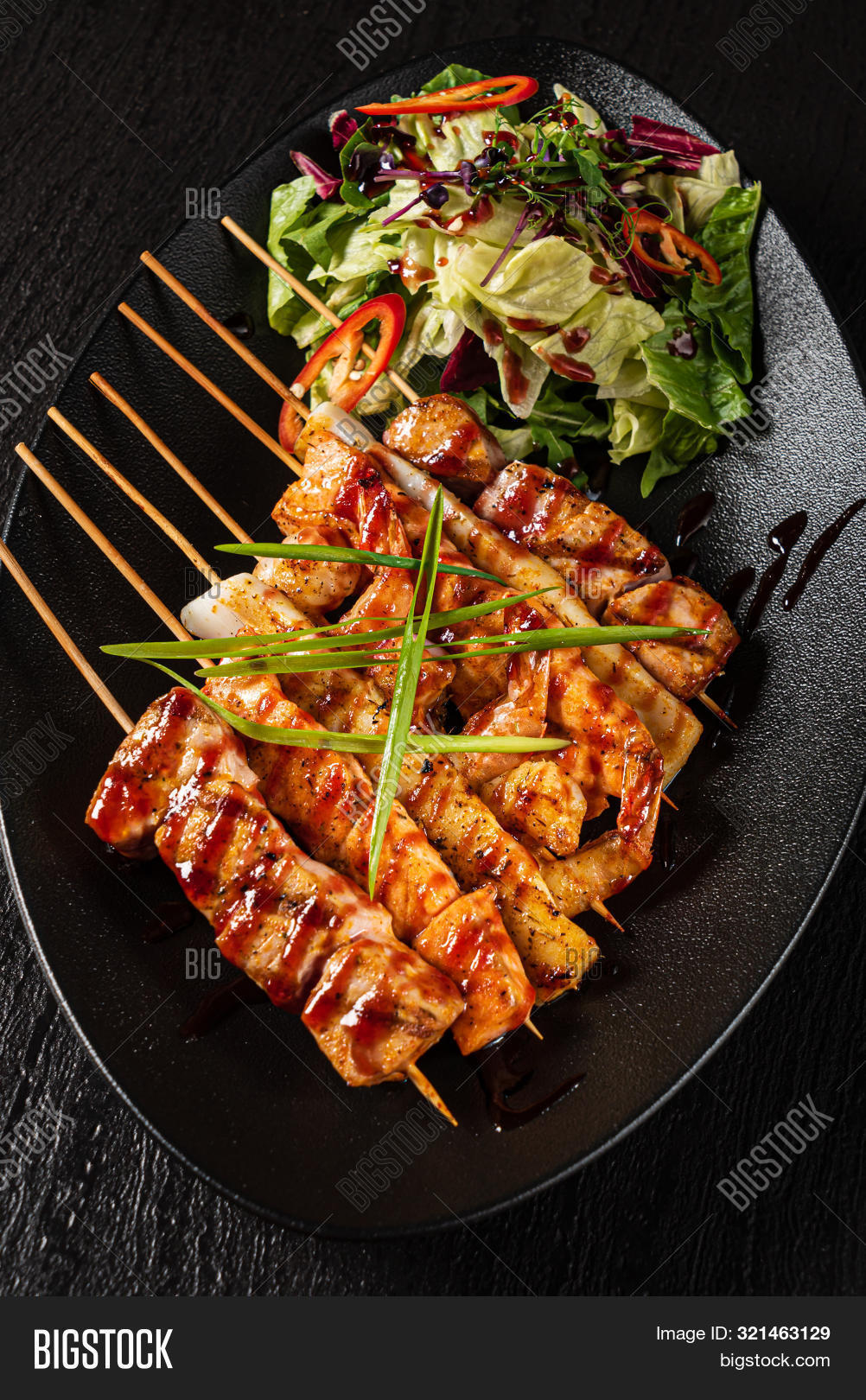 Fish Kebabs Fresh Image & Photo (Free Trial) | Bigstock