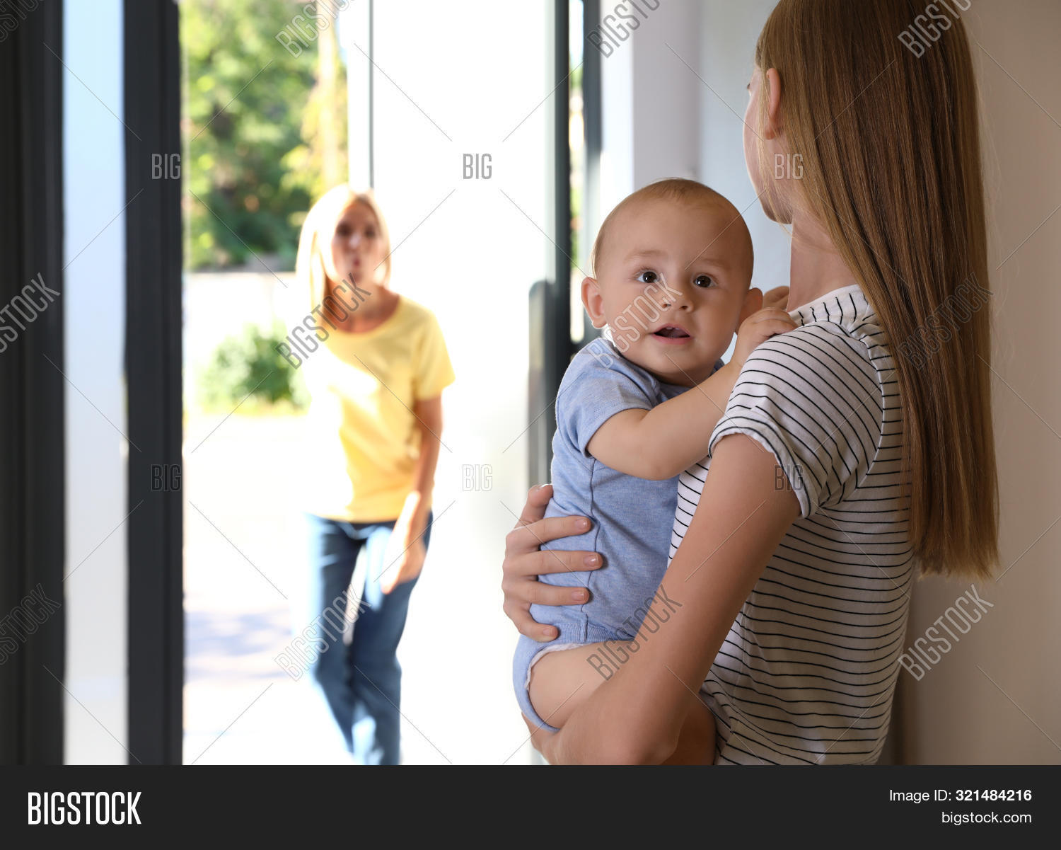 Mother Leaving Her Image & Photo (Free Trial) | Bigstock