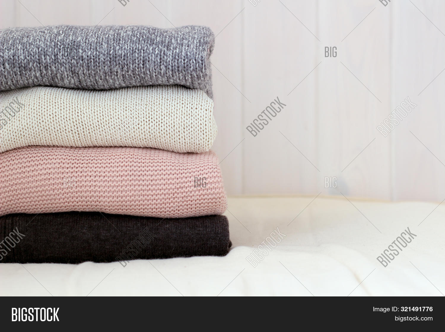 Stack Knitted Sweaters Image & Photo (Free Trial) | Bigstock