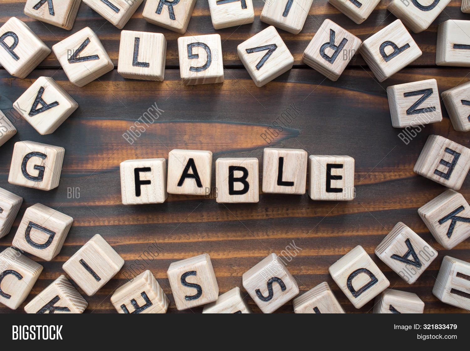 Fable - Word Wooden Image & Photo (Free Trial) | Bigstock
