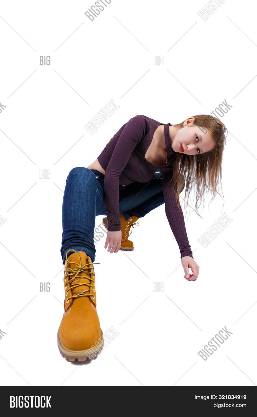 Front View Woman Boots Image & Photo (Free Trial) | Bigstock