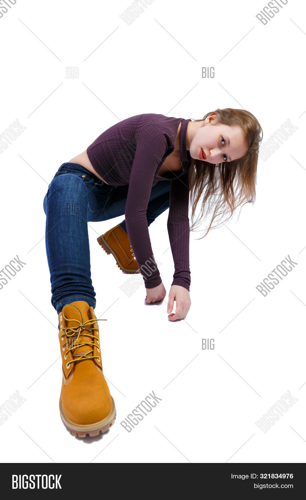 Front View Woman Boots Image & Photo (Free Trial) | Bigstock