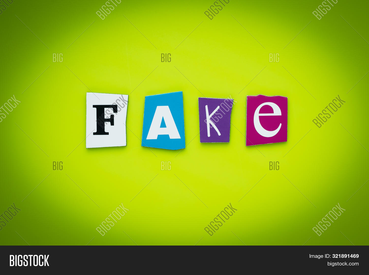 Single Word - Fake. Image & Photo (Free Trial) | Bigstock