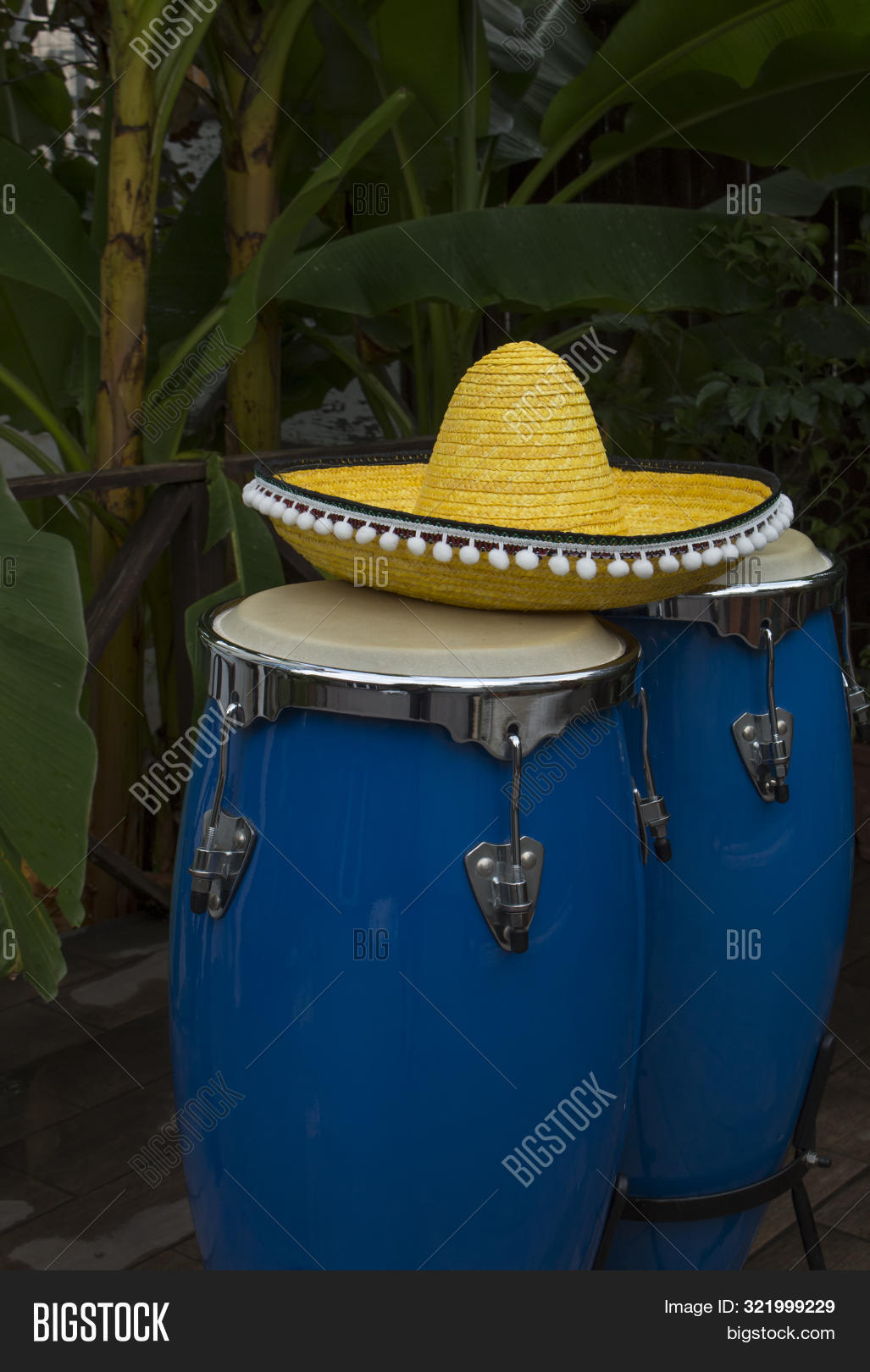 Two Blue Congas Drum Image & Photo (Free Trial) | Bigstock