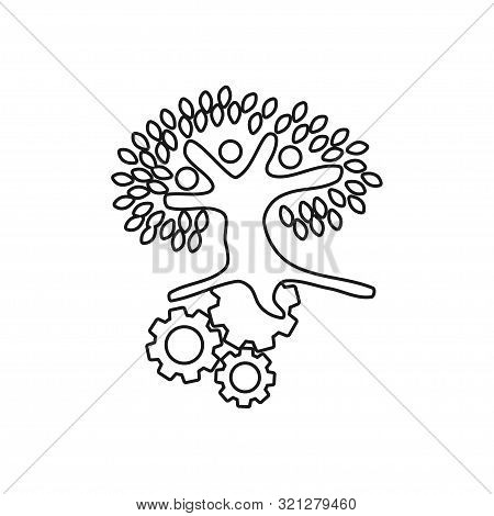 Tree Gears Commitment Vector & Photo (Free Trial) | Bigstock