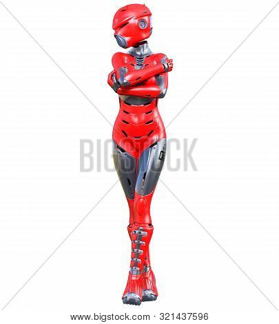 Robot Woman.red Matte Image & Photo (Free Trial) | Bigstock