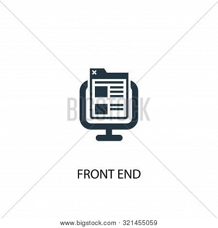 Front End Icon. Vector & Photo (Free Trial) | Bigstock