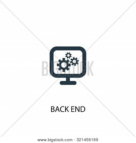 Back End Icon. Simple Vector & Photo (Free Trial) | Bigstock