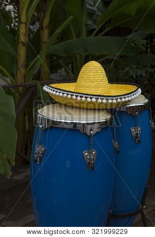 Two Blue Congas Drum Image & Photo (Free Trial) | Bigstock