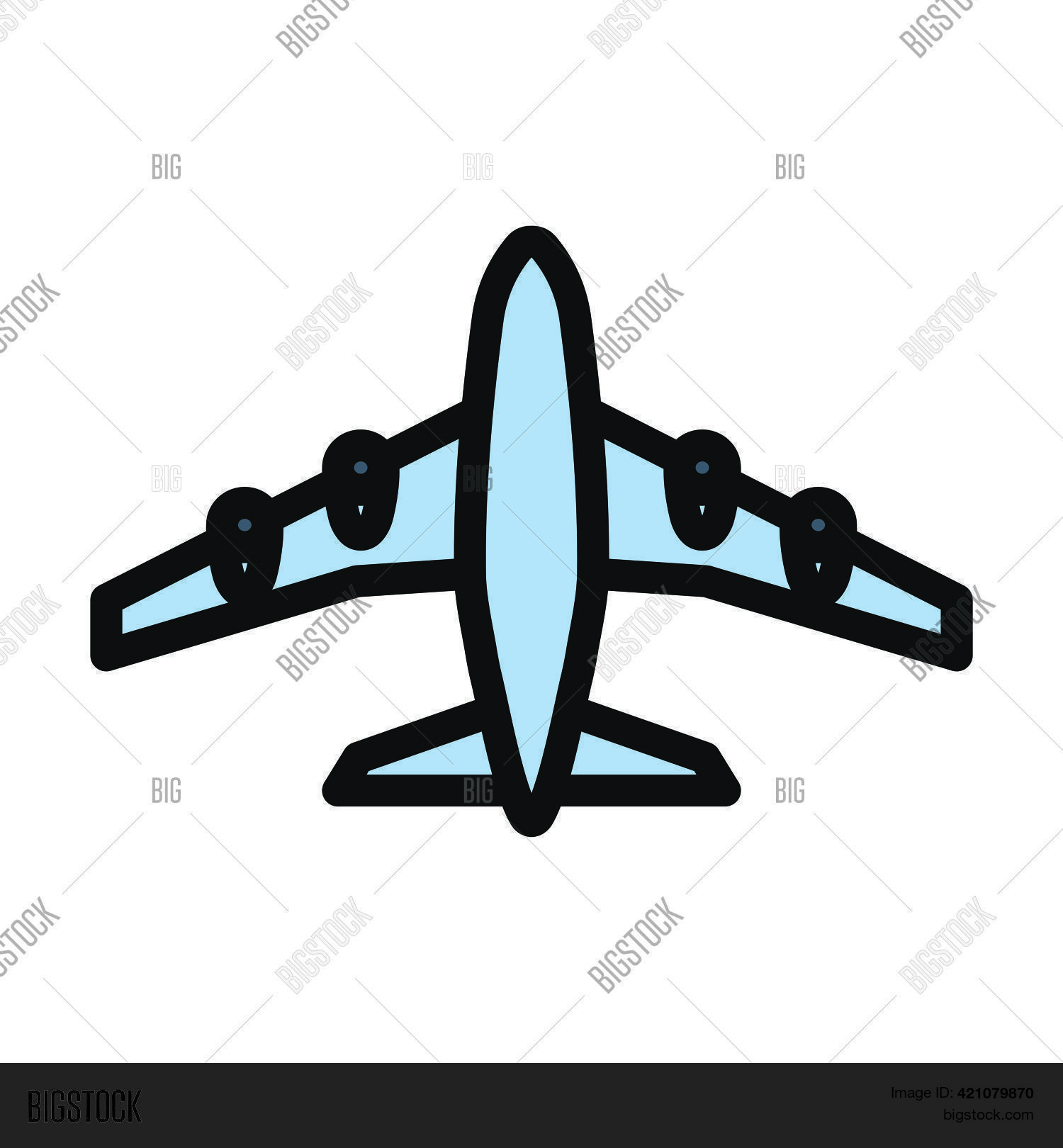 Airplane Takeoff Icon Vector & Photo (Free Trial) | Bigstock