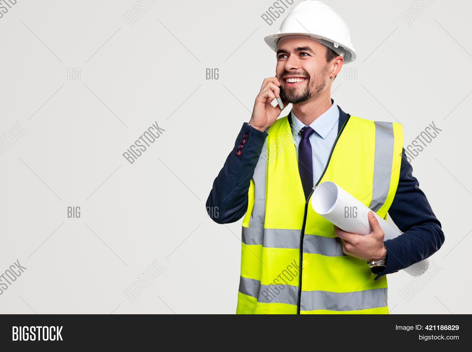 Happy Male Contractor Image & Photo (Free Trial) | Bigstock
