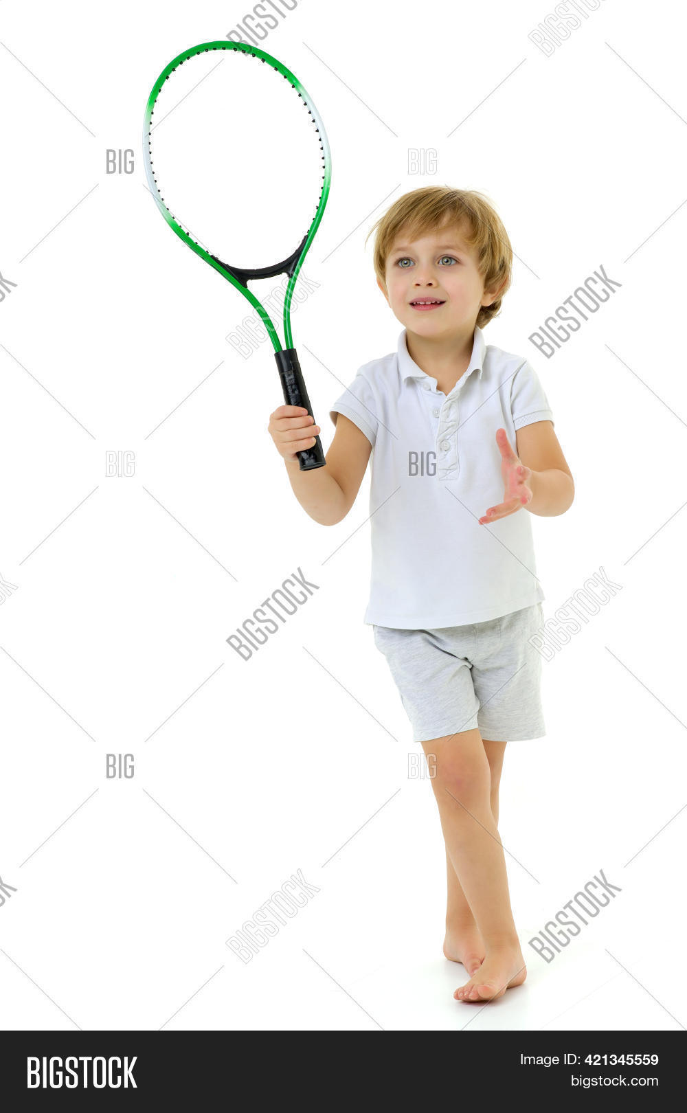 Adorable Boy Tennis Image & Photo (Free Trial) | Bigstock