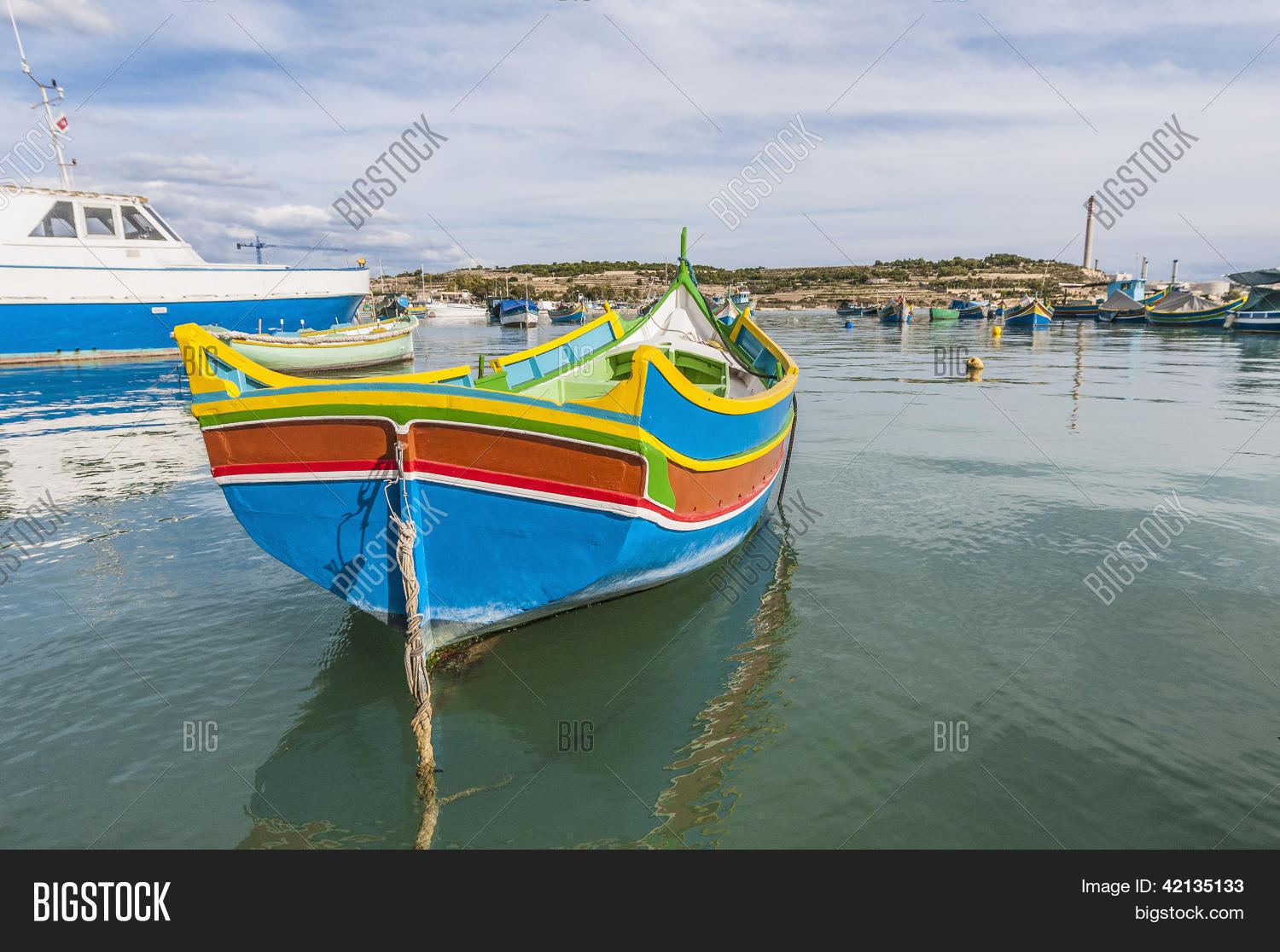 Kajjik Boat Marsaxlokk Image & Photo (Free Trial) | Bigstock
