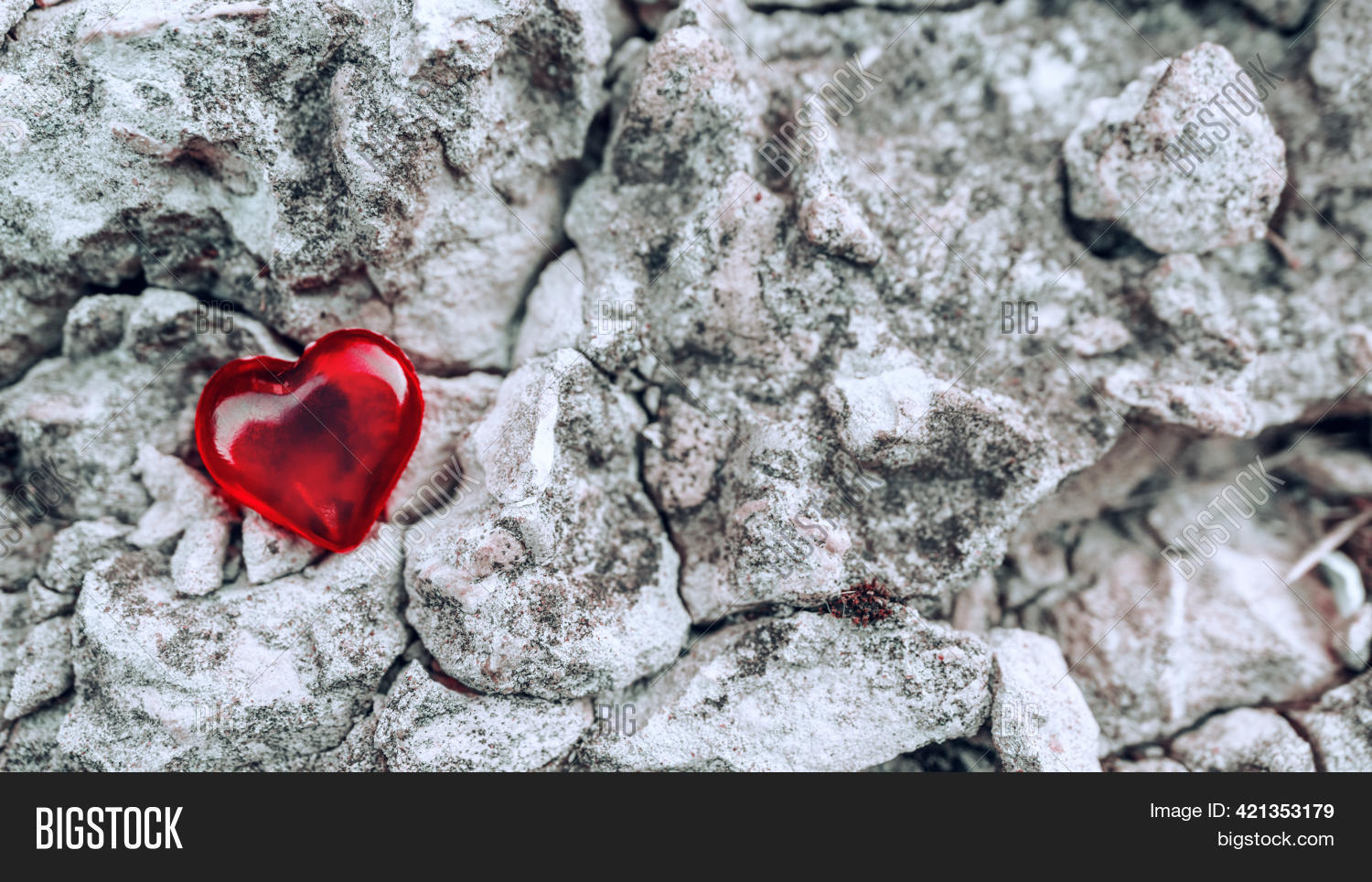 Red Heart On Stones. Image & Photo (Free Trial) | Bigstock