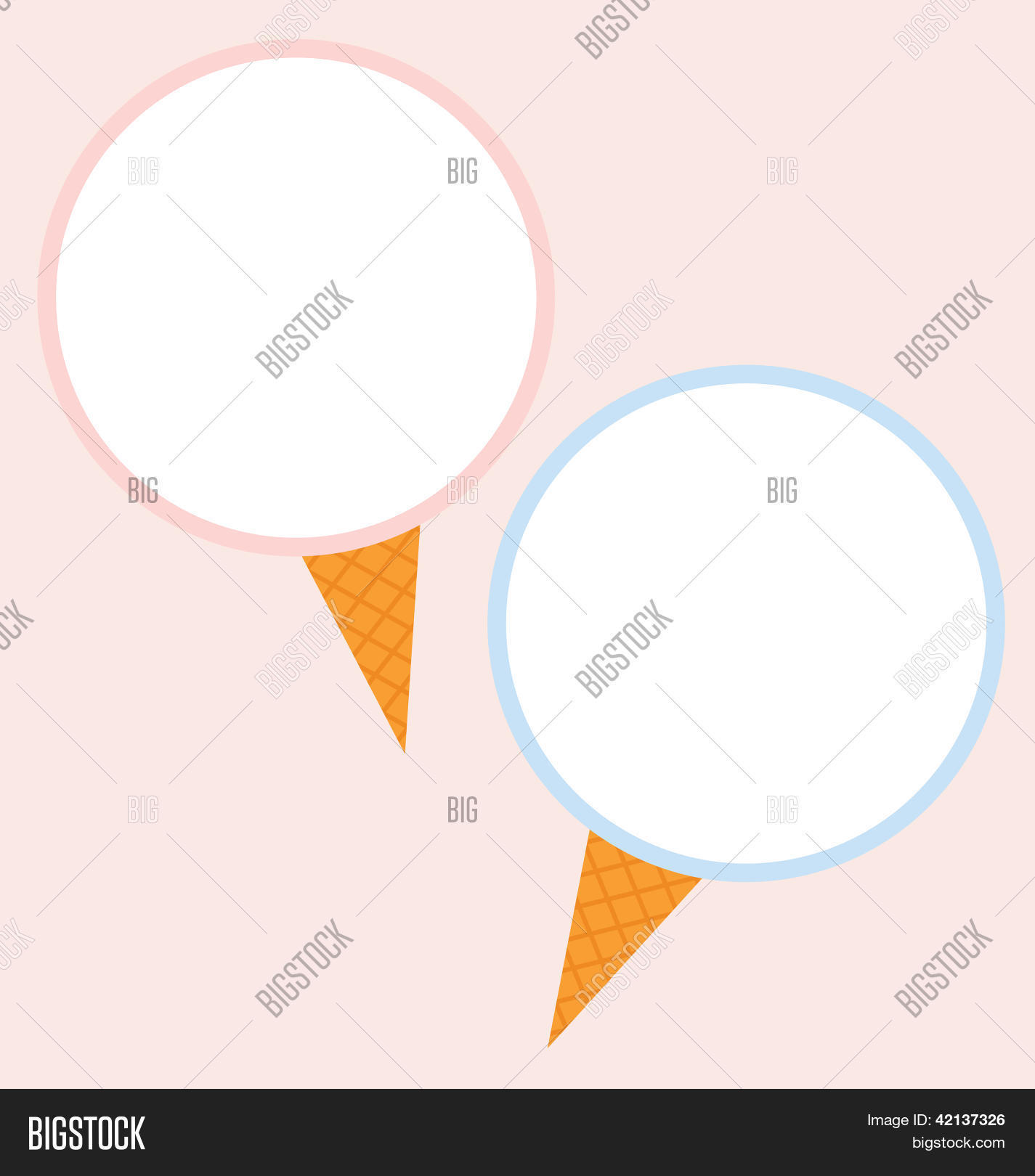 Ice Cream Template Vector & Photo (Free Trial) | Bigstock