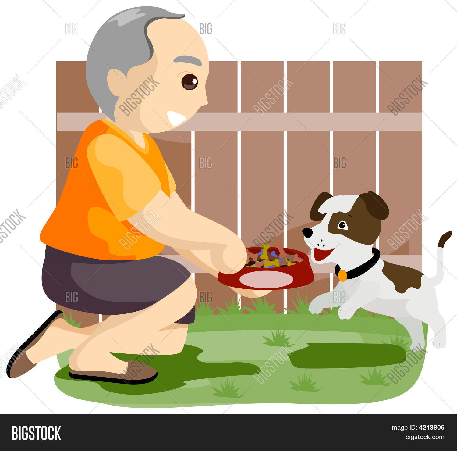 Giving Food Pet Dog Image & Photo (Free Trial) | Bigstock