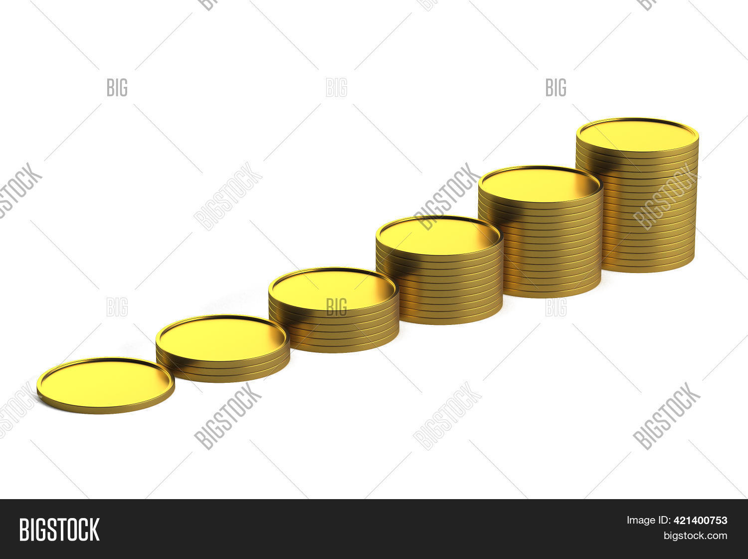 Golden Coins Lined Image & Photo (Free Trial) | Bigstock