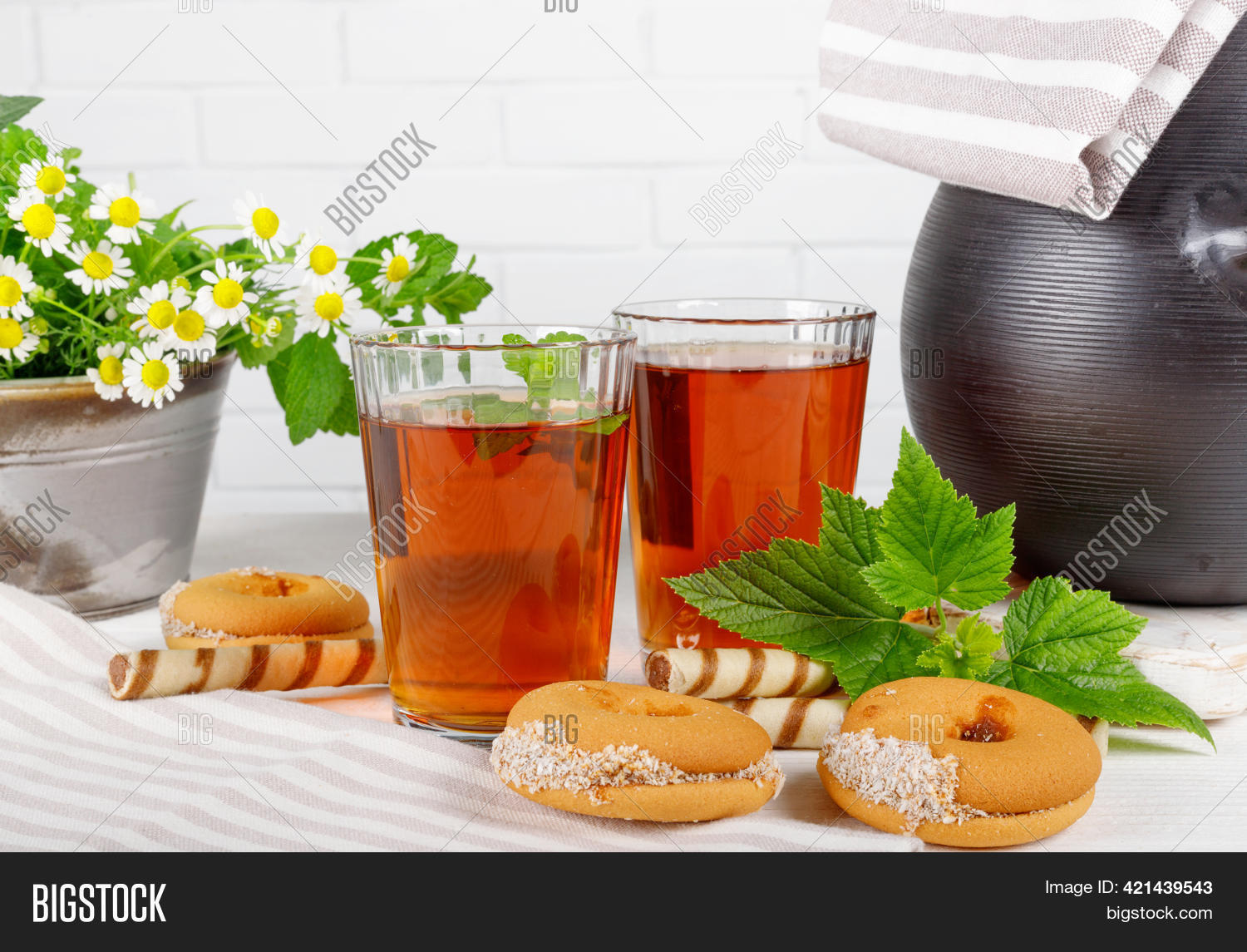 Two Cups Hot Tea Image & Photo (Free Trial) | Bigstock