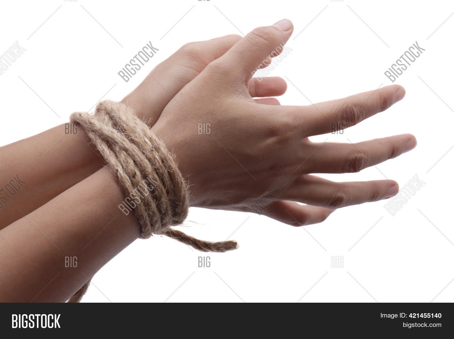 Person Hands Tied Rope Image & Photo (Free Trial) | Bigstock