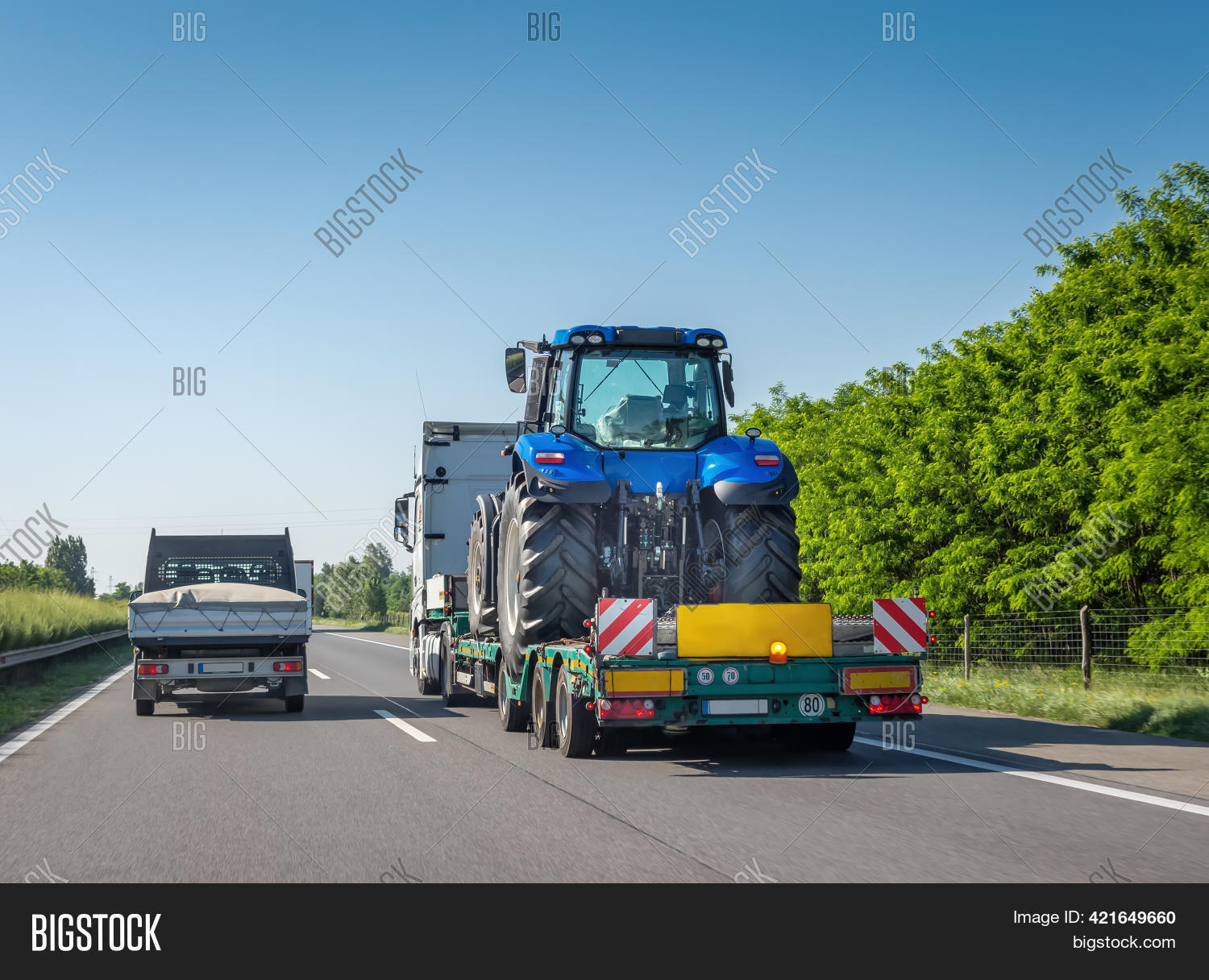 New Blue Tractor On Image & Photo (Free Trial) | Bigstock
