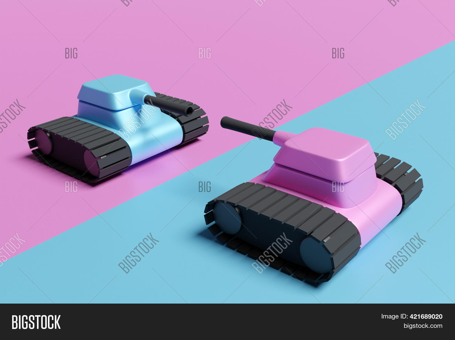 3d Illustration Two Image & Photo (Free Trial) | Bigstock