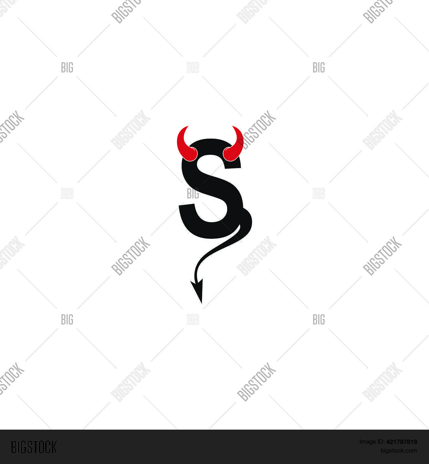 Letter S Devil's Vector & Photo (Free Trial) | Bigstock