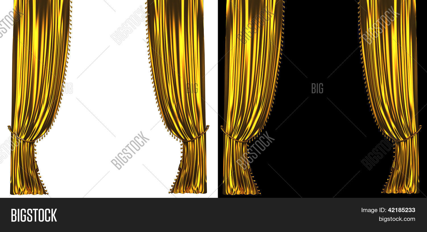 Gold Curtain Image & Photo (Free Trial) | Bigstock