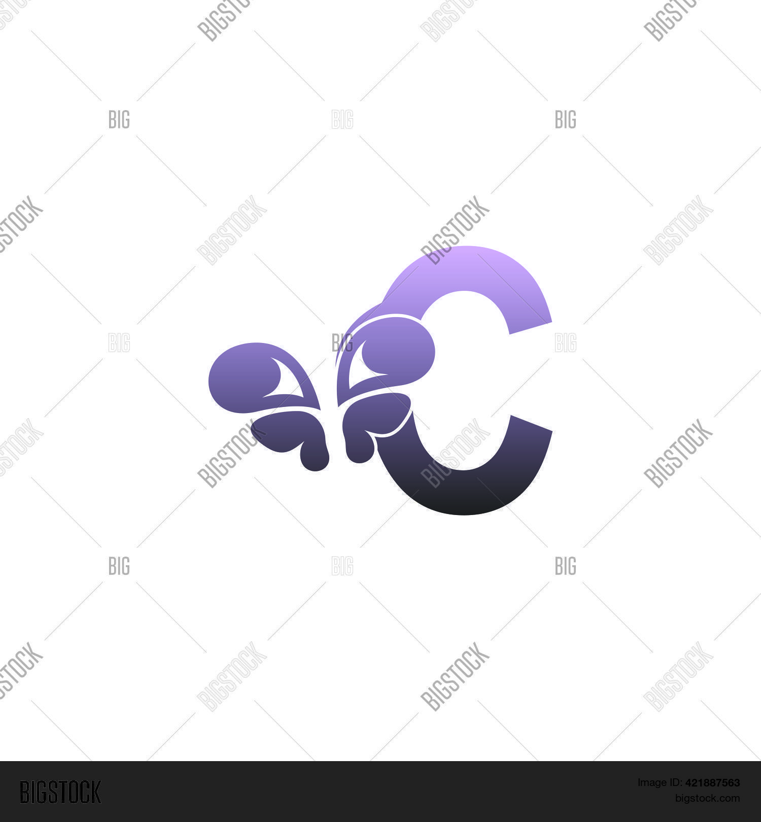 Letter C Butterfly Vector & Photo (Free Trial) | Bigstock