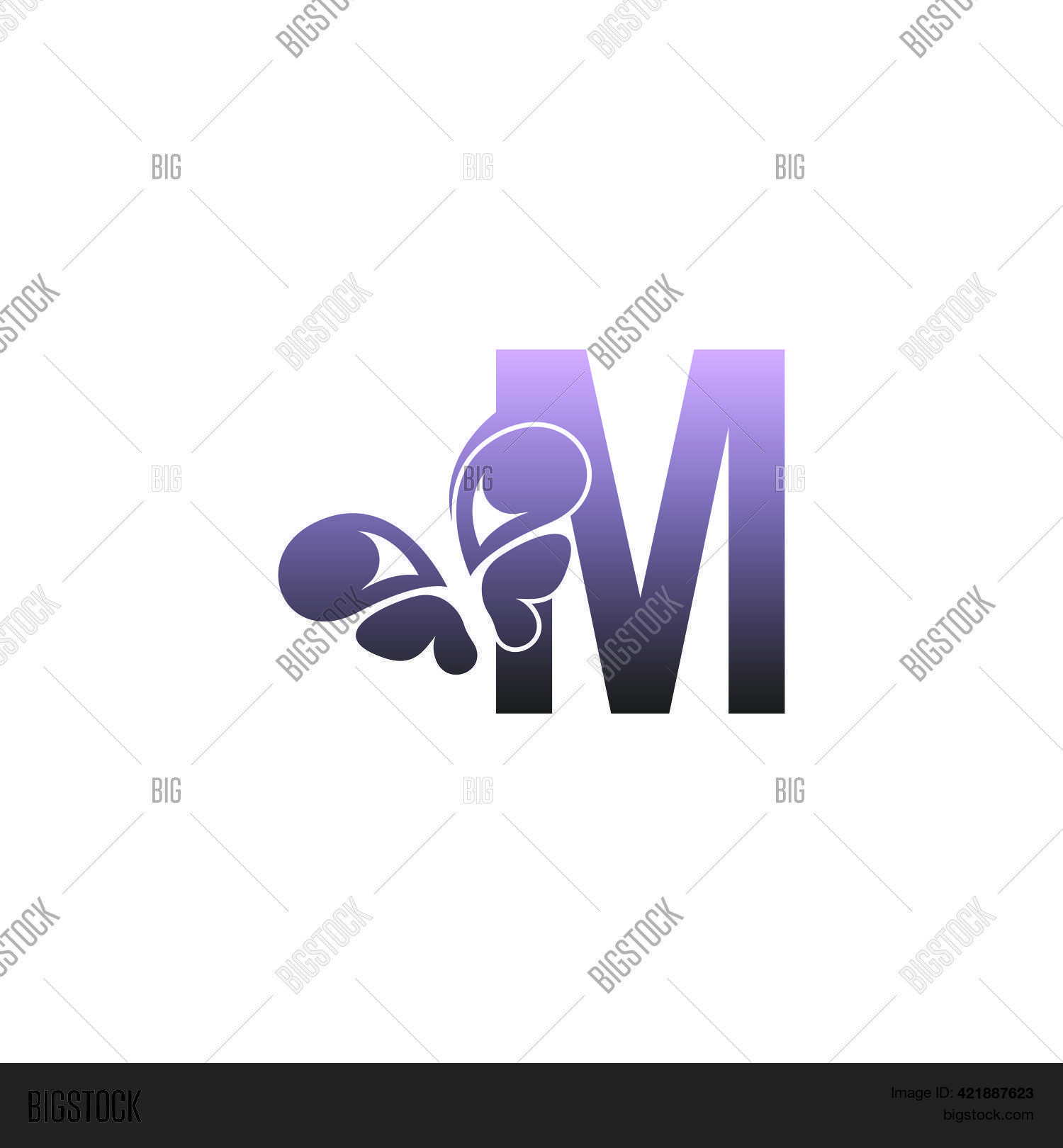Letter M Butterfly Vector & Photo (Free Trial) | Bigstock