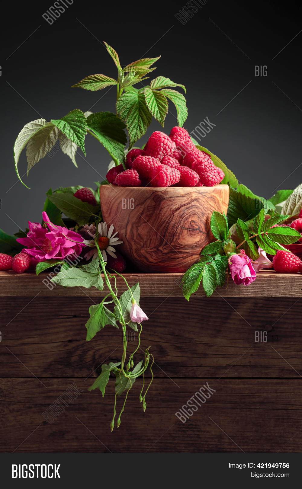 Raspberries Wooden Image & Photo (Free Trial) | Bigstock