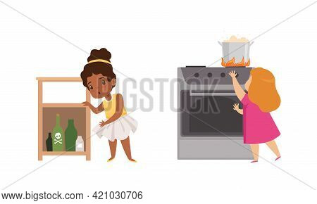 Kids Dangerous Vector & Photo (Free Trial) | Bigstock