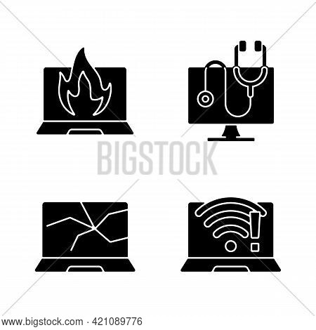 Computer Issues Black Vector & Photo (Free Trial) | Bigstock
