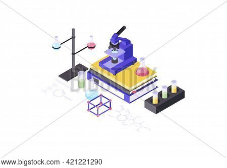 Microscope Isometric Vector & Photo (Free Trial) | Bigstock