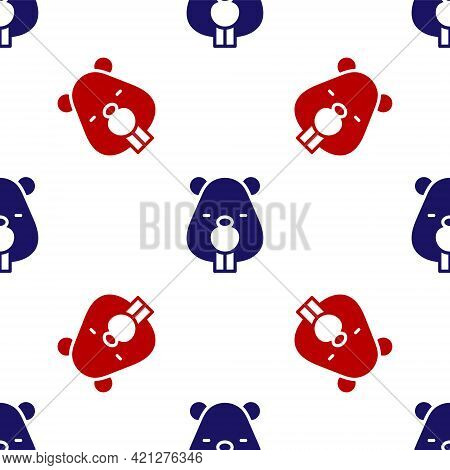 Blue Red Beaver Vector & Photo (Free Trial) | Bigstock