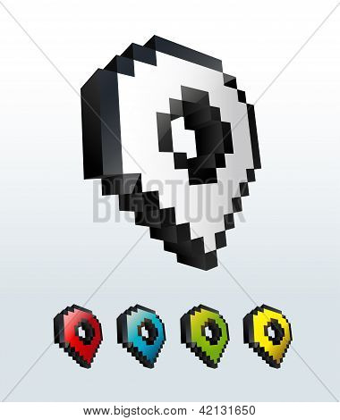 Set Cursor Map Vector & Photo (Free Trial) | Bigstock