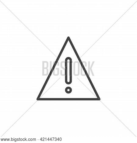Warning Sign Line Vector & Photo (Free Trial) | Bigstock