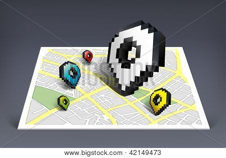 Map Pointer Cursor Vector & Photo (Free Trial) | Bigstock