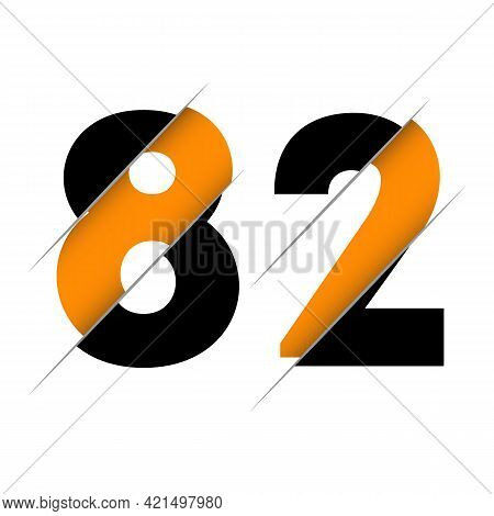 82 8 2 Number Logo Vector & Photo (Free Trial) | Bigstock