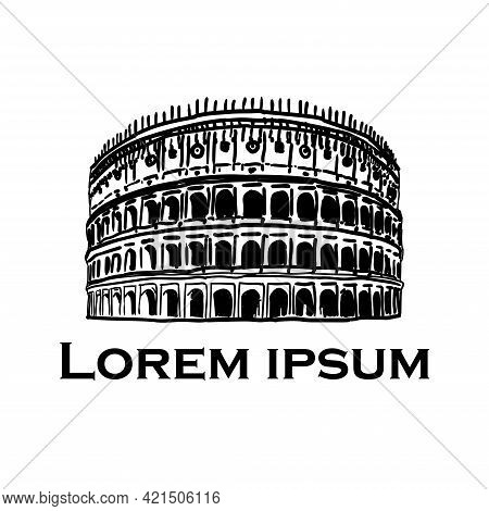 Colosseum Hand Drawn Vector & Photo (Free Trial) | Bigstock