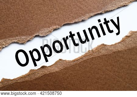 Opportunity. Torn Image & Photo (Free Trial) | Bigstock