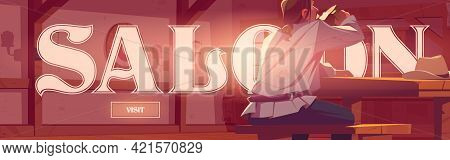 Saloon Poster Pub Vector & Photo (Free Trial) | Bigstock