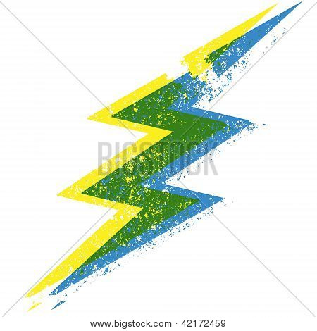 Lightning Bolt Double Vector & Photo (Free Trial) | Bigstock